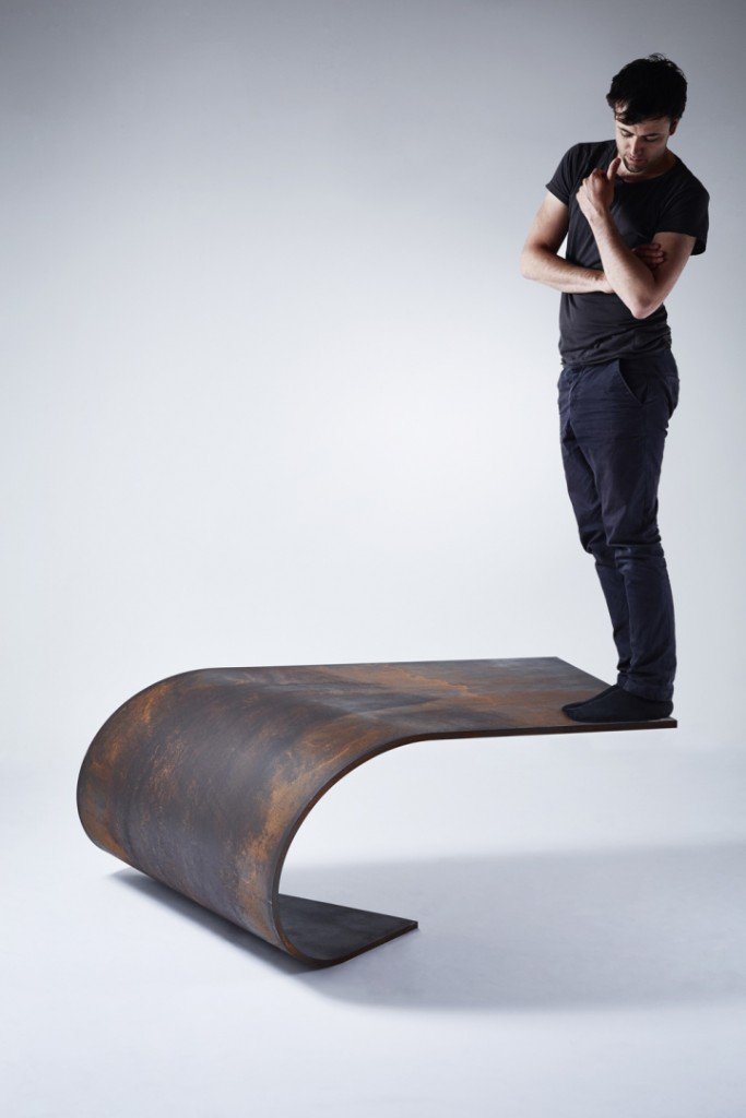 Gravity-Defying 1,000-Pound Steel Table – by Paul Cocksedge | Art-Sheep