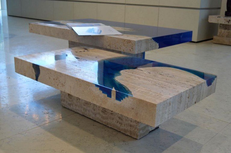 These Beautiful Lagoon Coffee Tables Look Like An Ocean Within Your ...