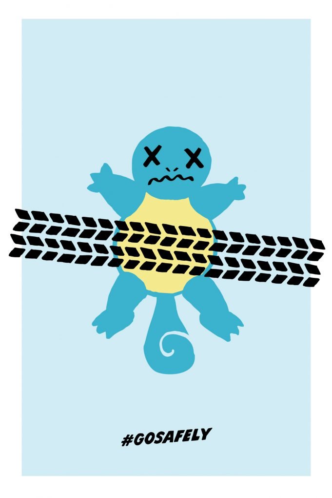 "Pokémon Road Kill Project": These safety signs help users while ...