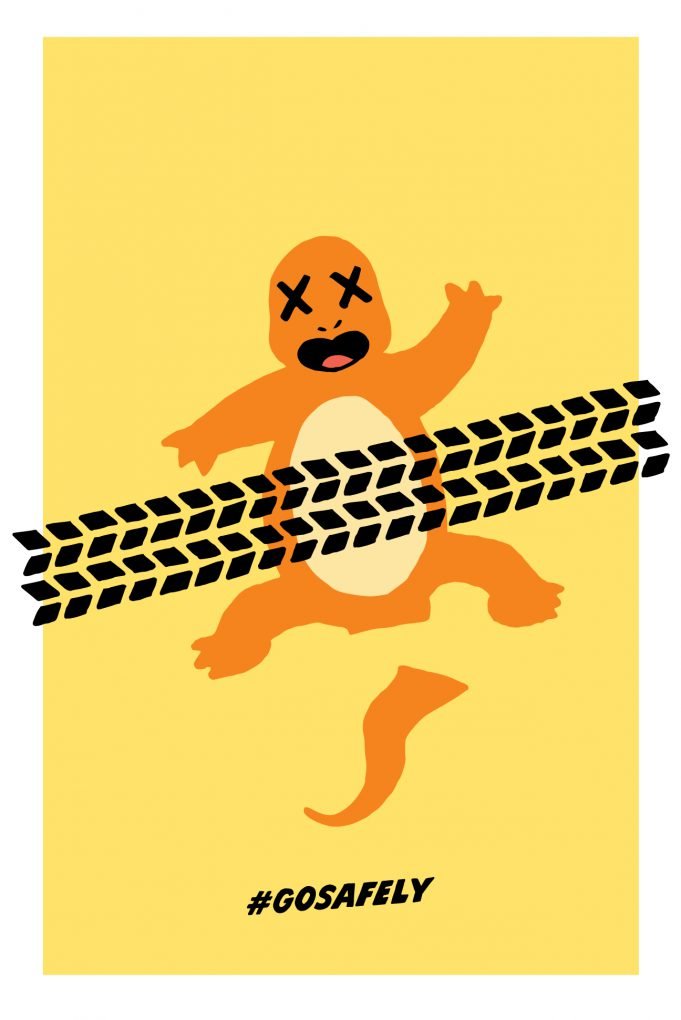 "Pokémon Road Kill Project": These safety signs help users while ...