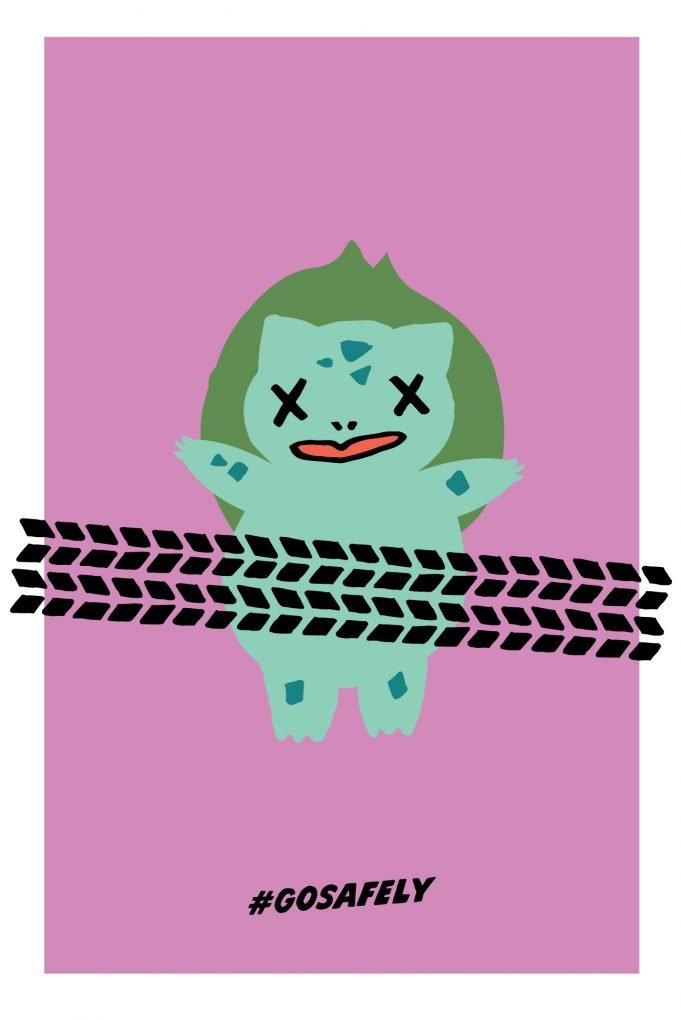 "Pokémon Road Kill Project": These safety signs help users while ...